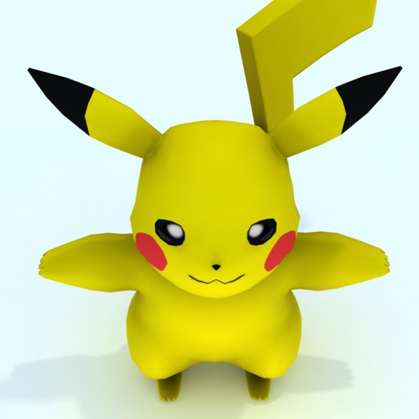 3d pikachu games happy model