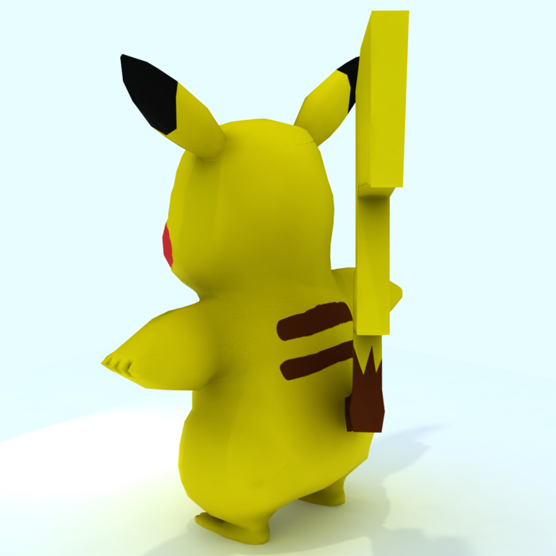 3d pikachu games happy model