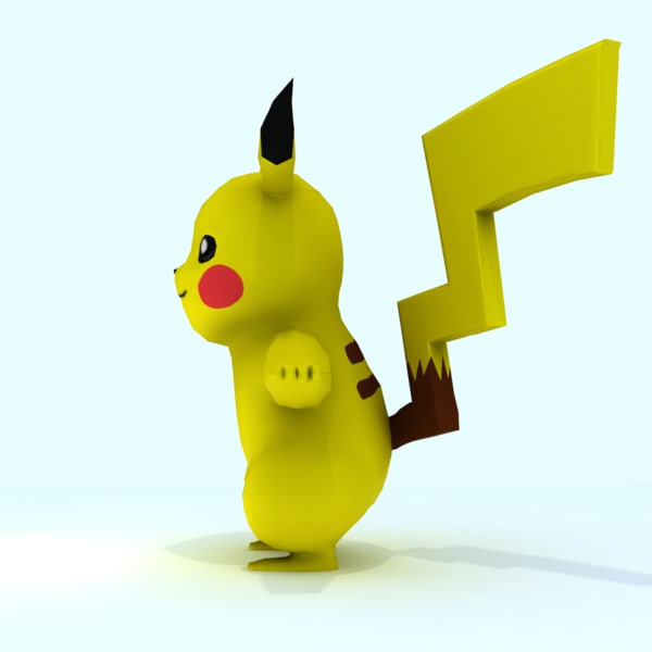 3d pikachu games happy model