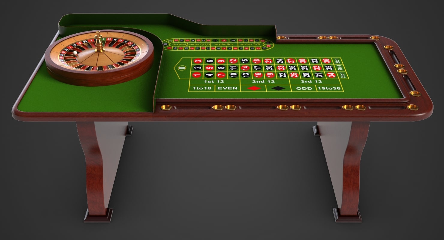 casino table 3d model