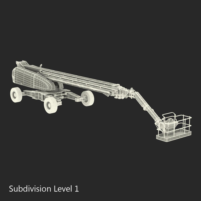 3d model of telescopic boom generic 4