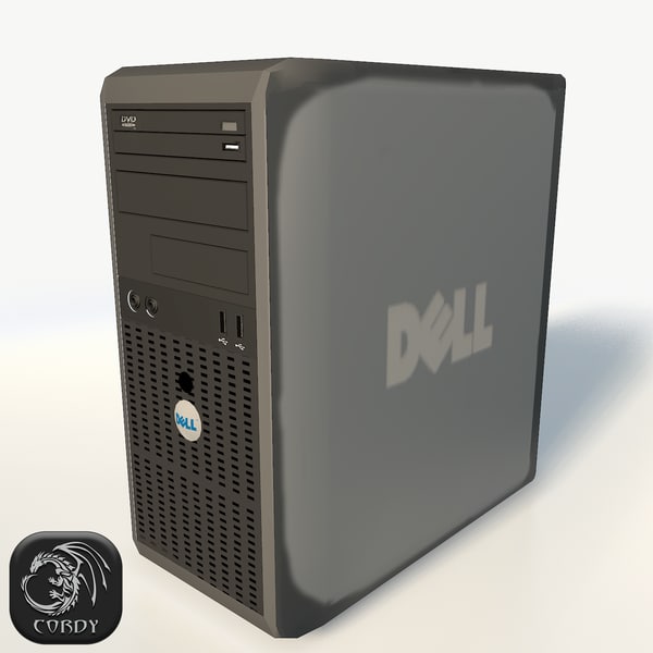 modèle 3D de Ordinateur Dell low poly - TurboSquid 1060230