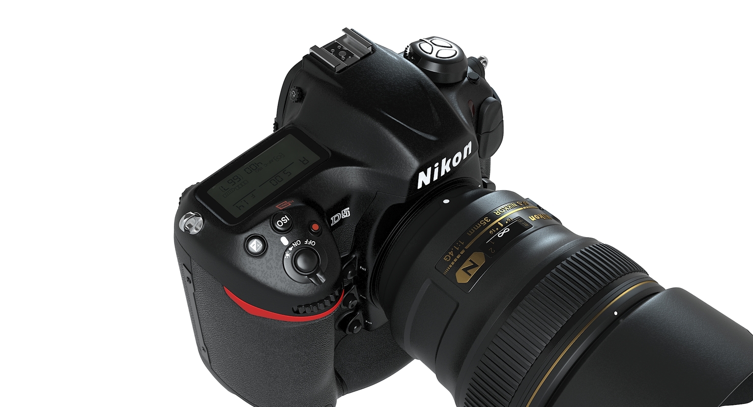 nikon d5 digital slr 3d model