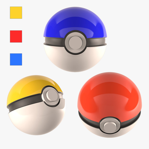 pokemon ball 3d model