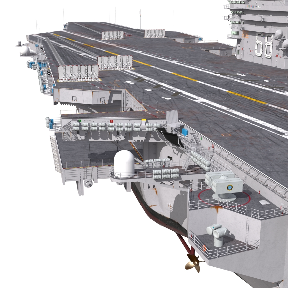 3d model uss nimitz cvn-68