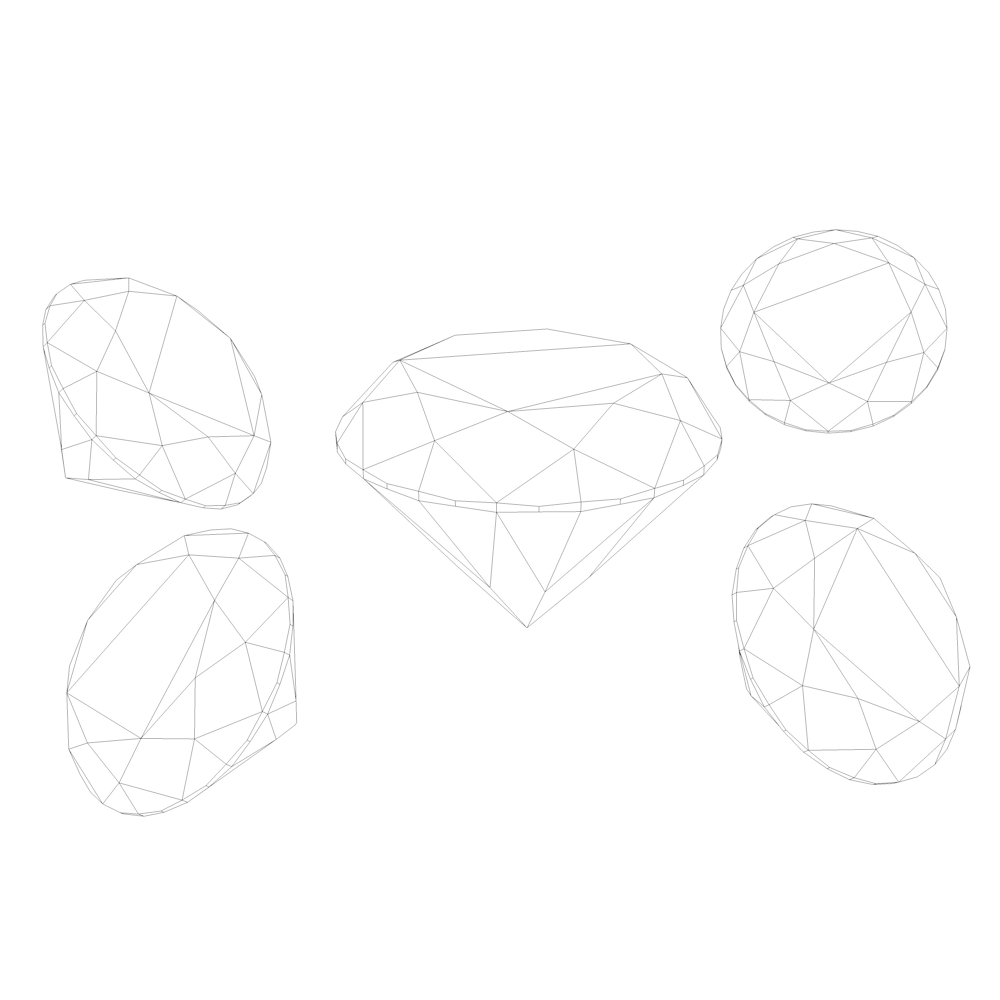 3d model diamond