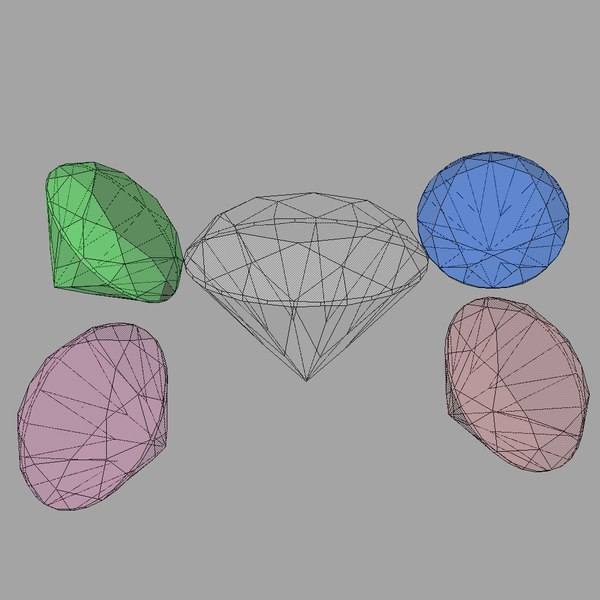 3d model diamond
