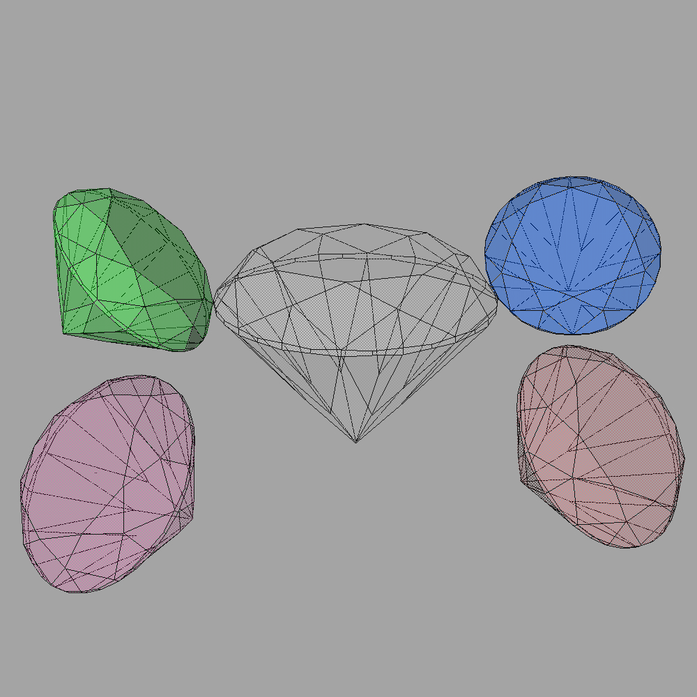 3d model diamond