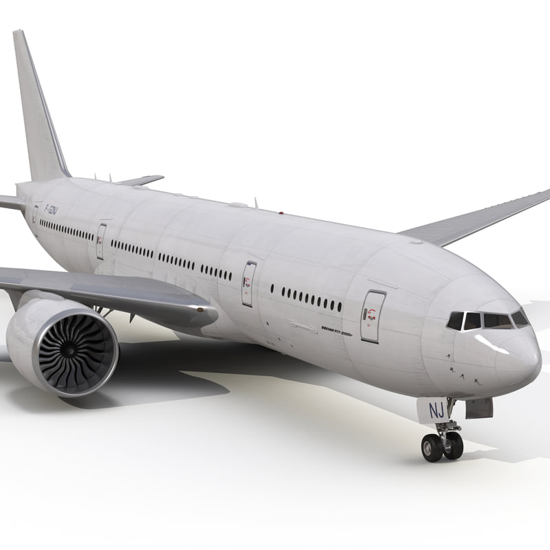 3d model boeing 777-200lr generic