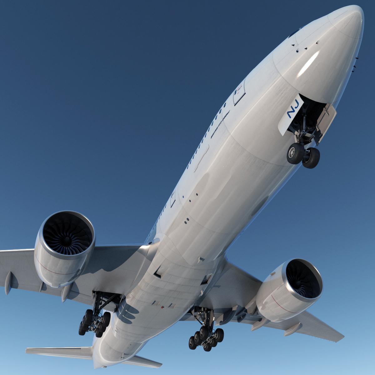 3d boeing 777-200er generic