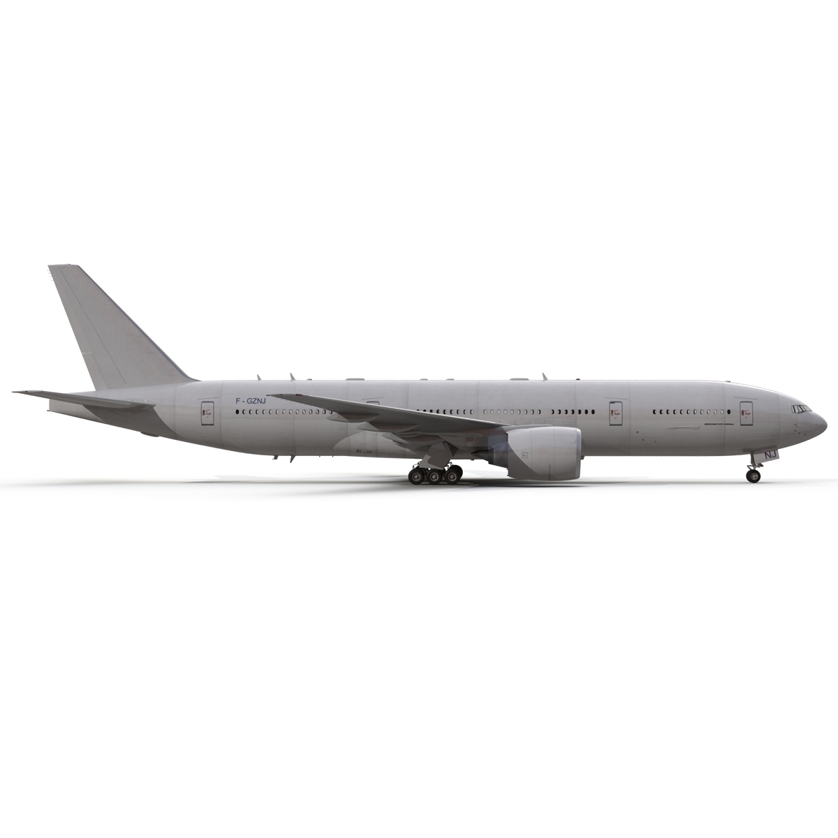 3d boeing 777-200er generic