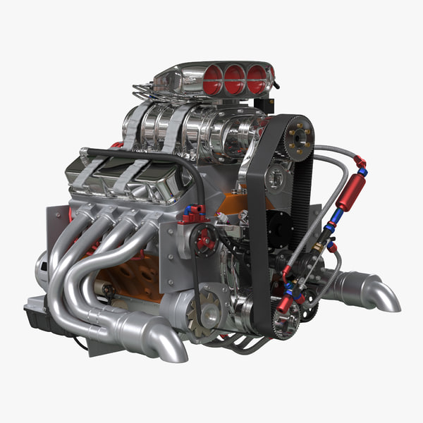3d obj cylinder engine