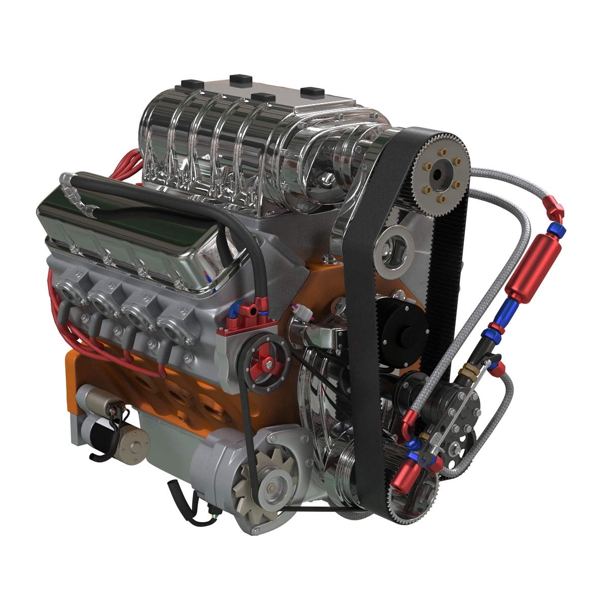 3d model diesel engine