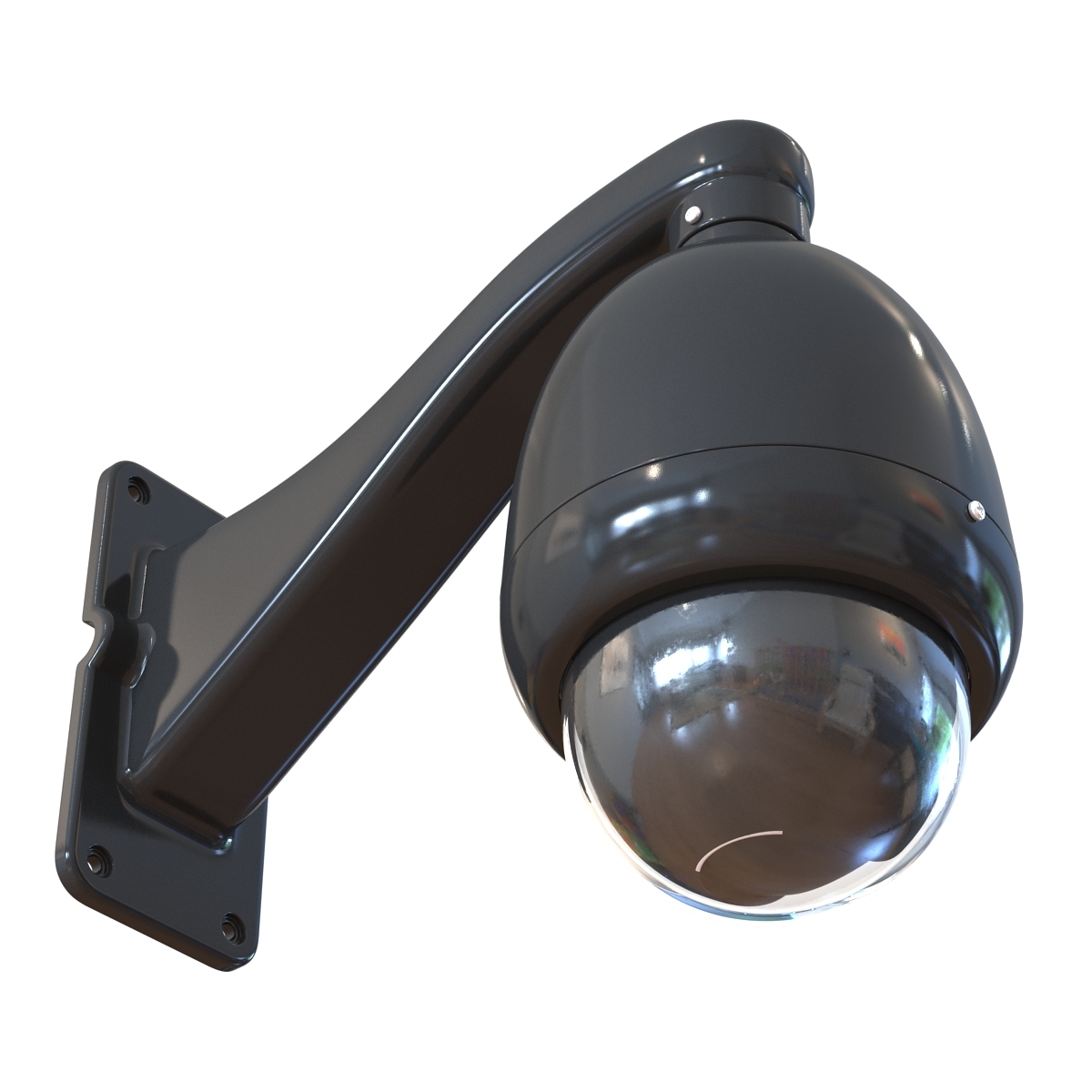 cctv camera 2 black c4d