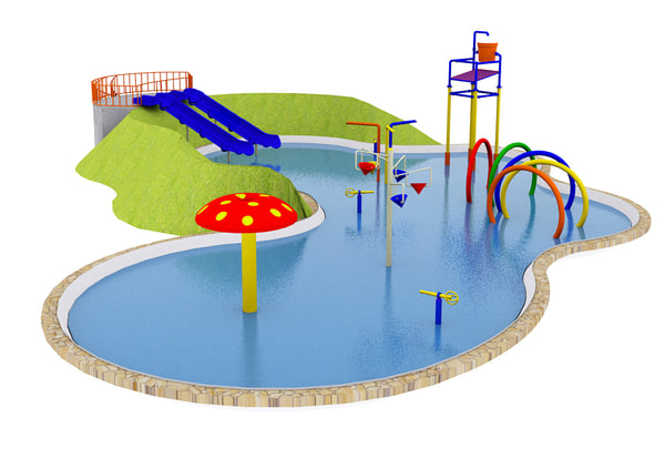 water playground kids 3d 3ds