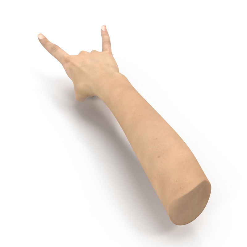 female hand 3 rigged max