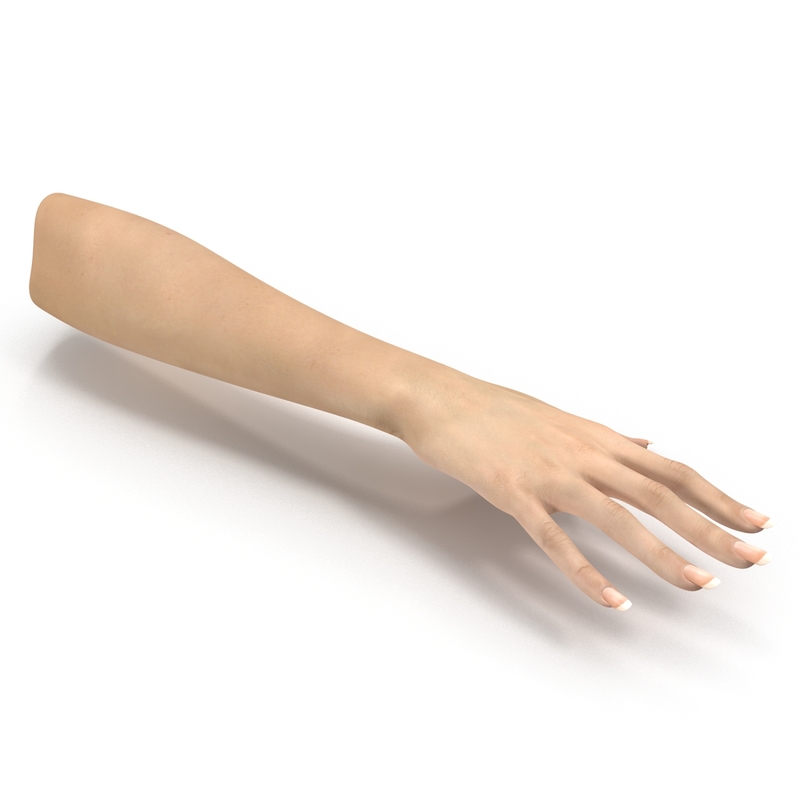 female hand 3 rigged max