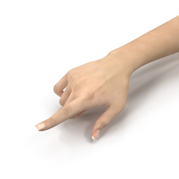 female hand 3 rigged max