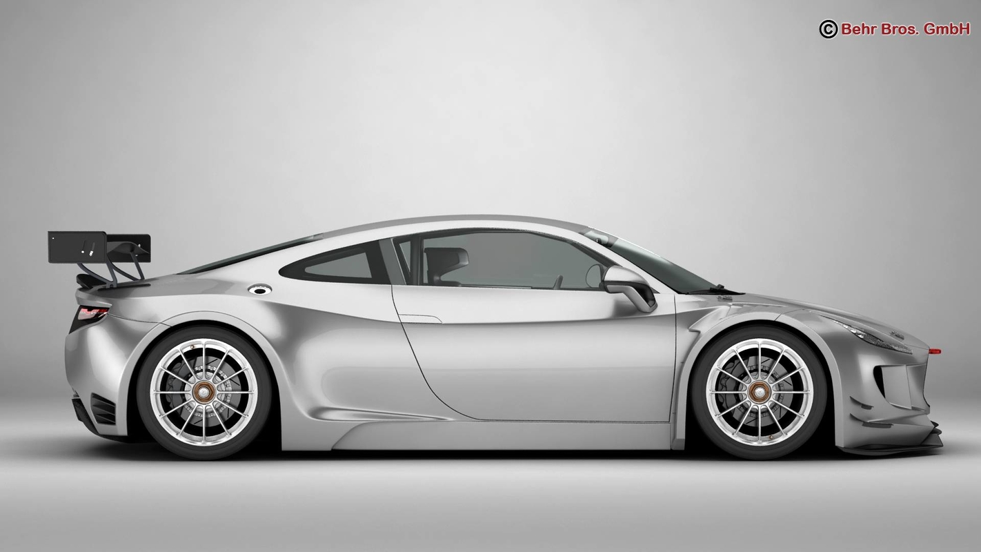 generic sports car gt 3d model