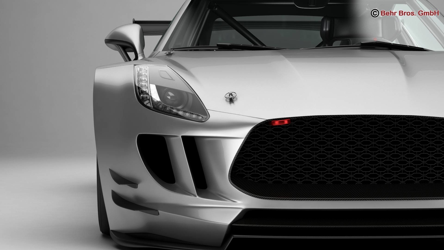 generic sports car gt 3d model
