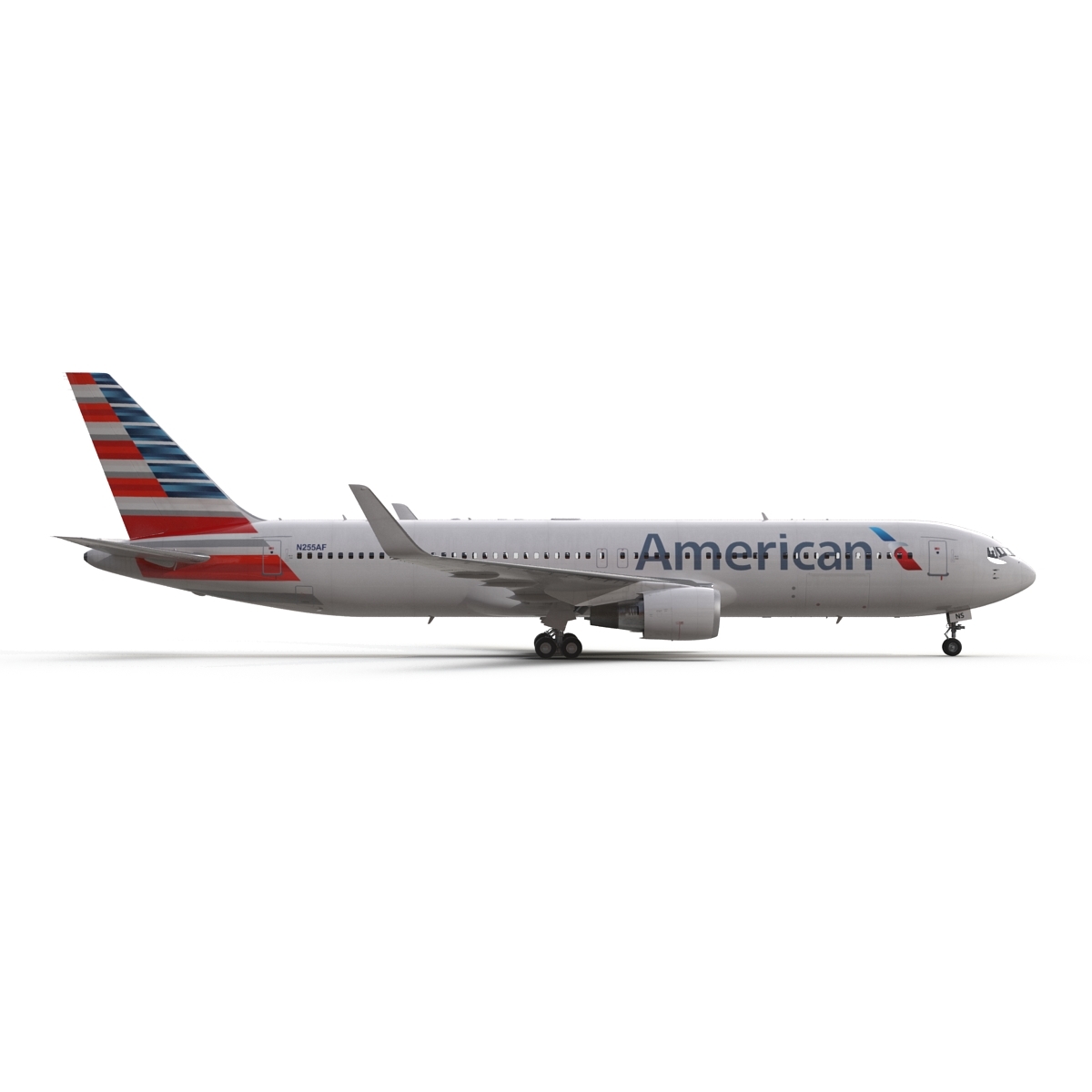 3d model of boeing 767-300er american airlines