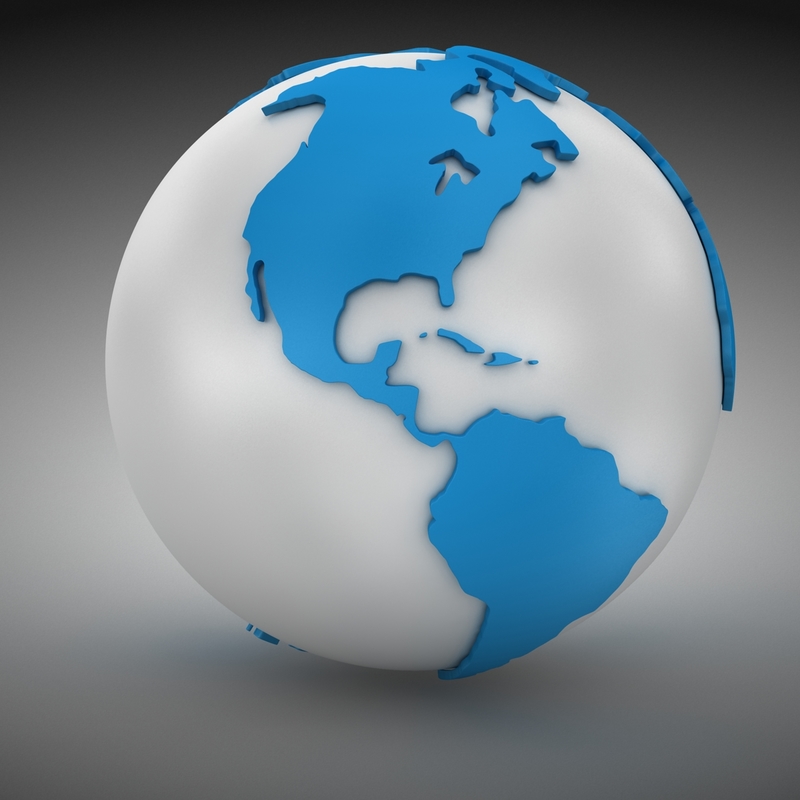 world sphere 3d max