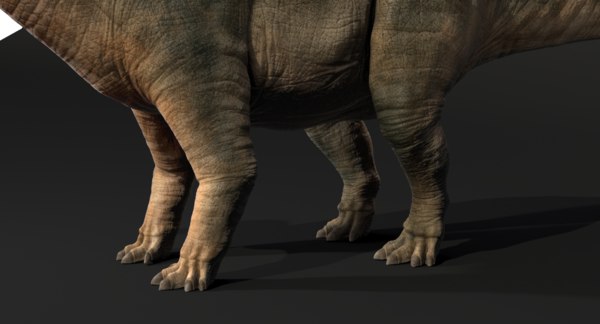 realistic brontosaurus obj