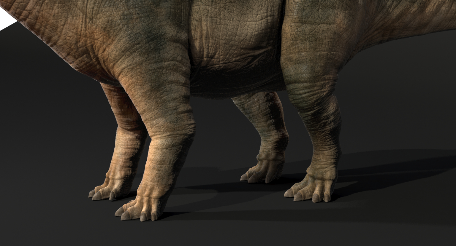 realistic brontosaurus obj