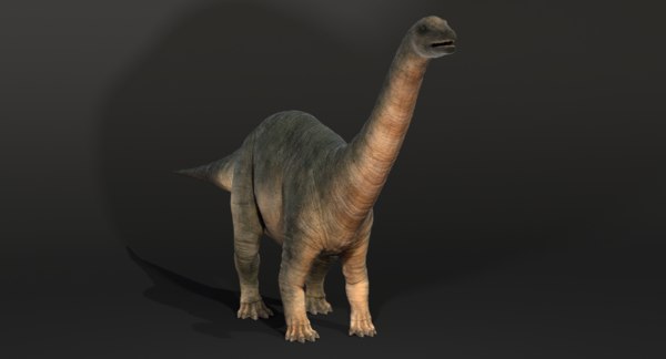 realistic brontosaurus obj