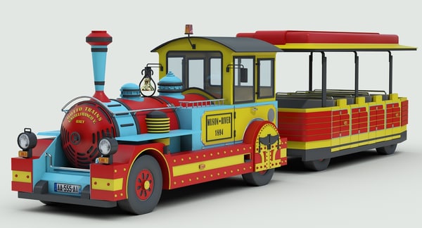 dotto train 3d max