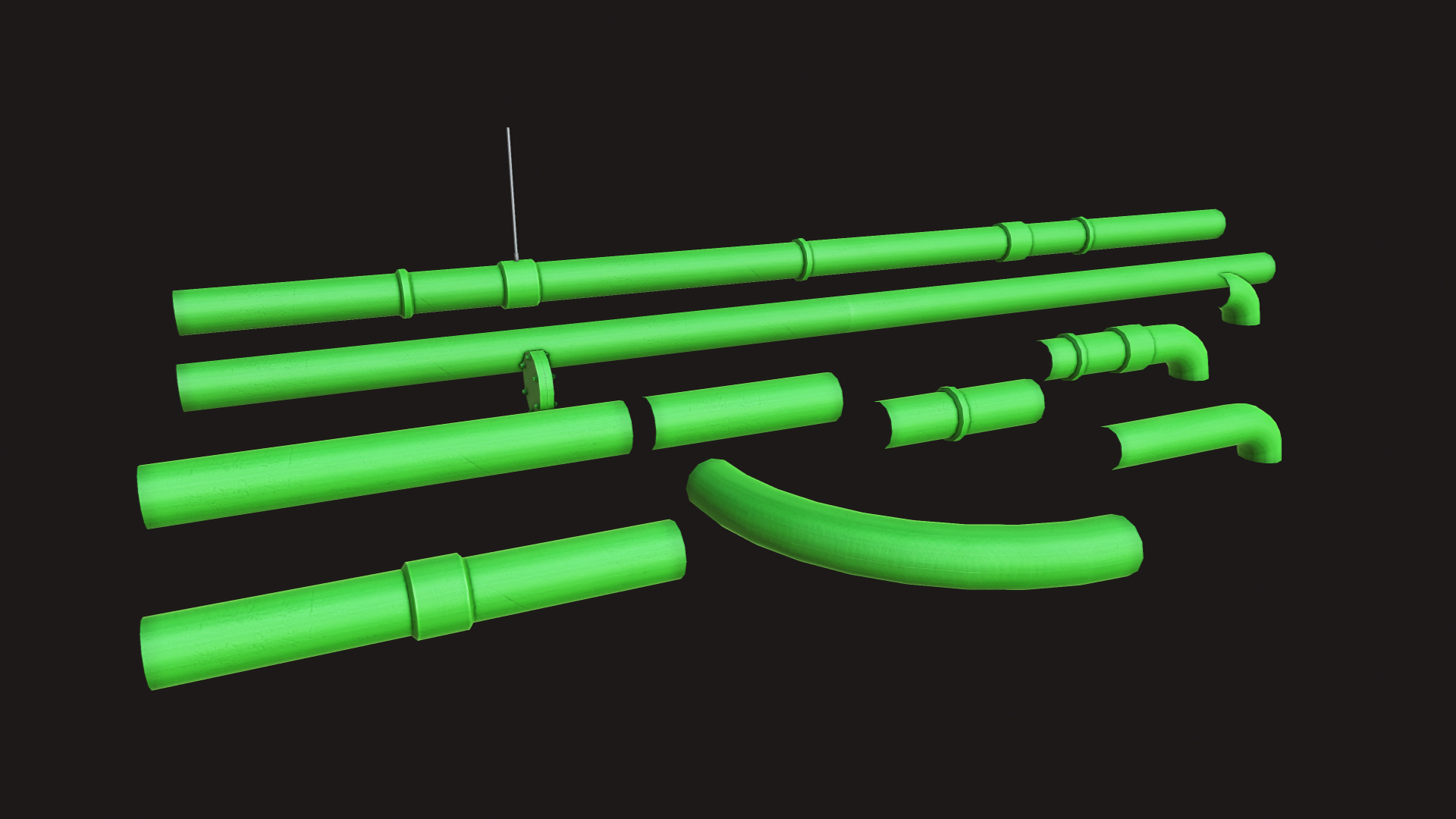 3d pipe set 01