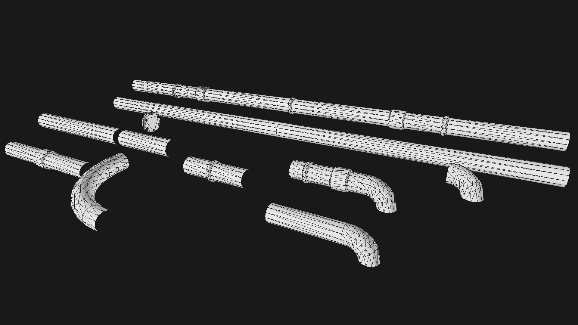 3d pipe set 01