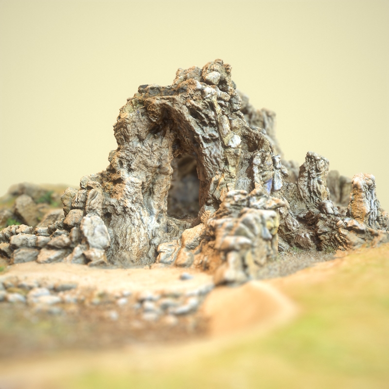 3d cave landscape model
