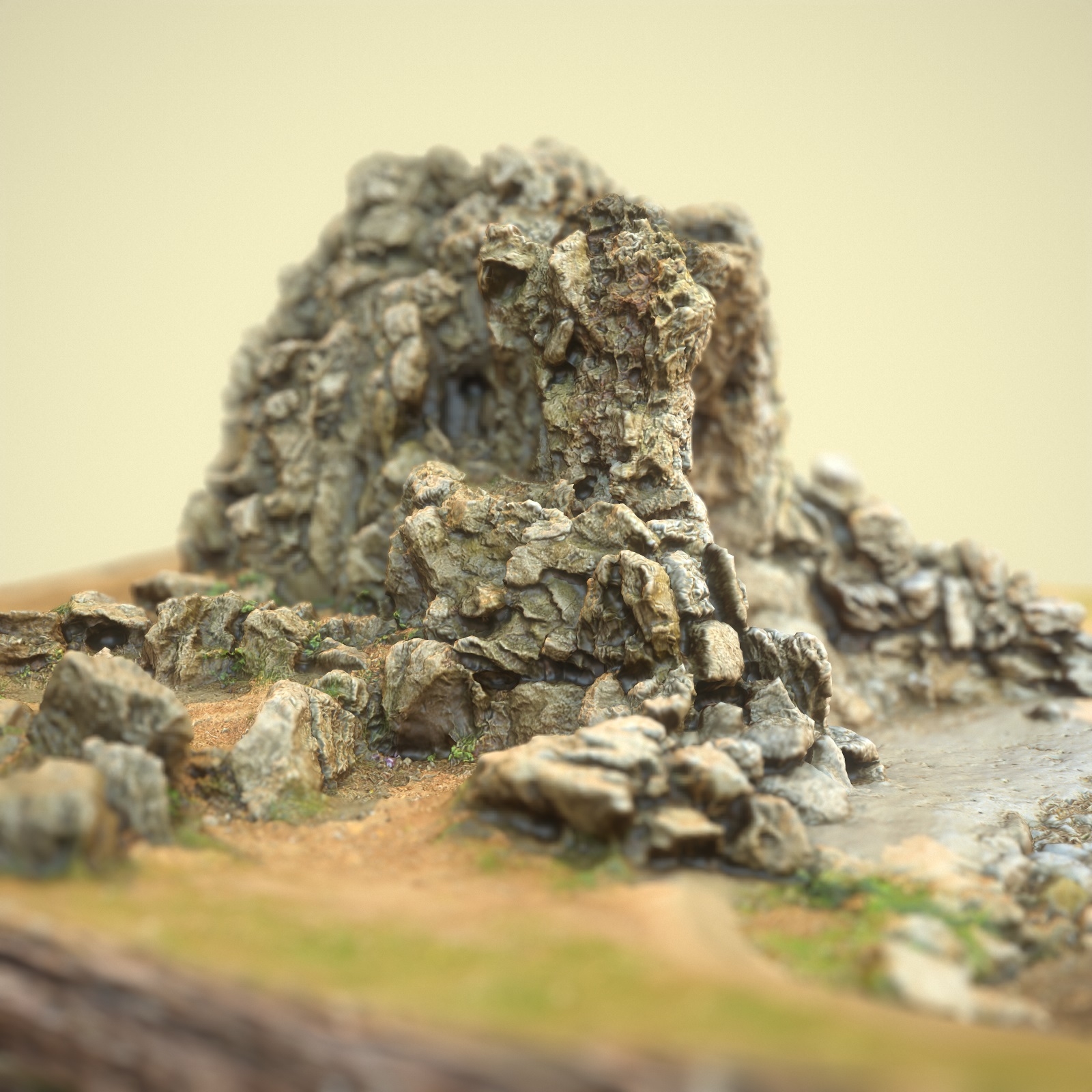 3d cave landscape model