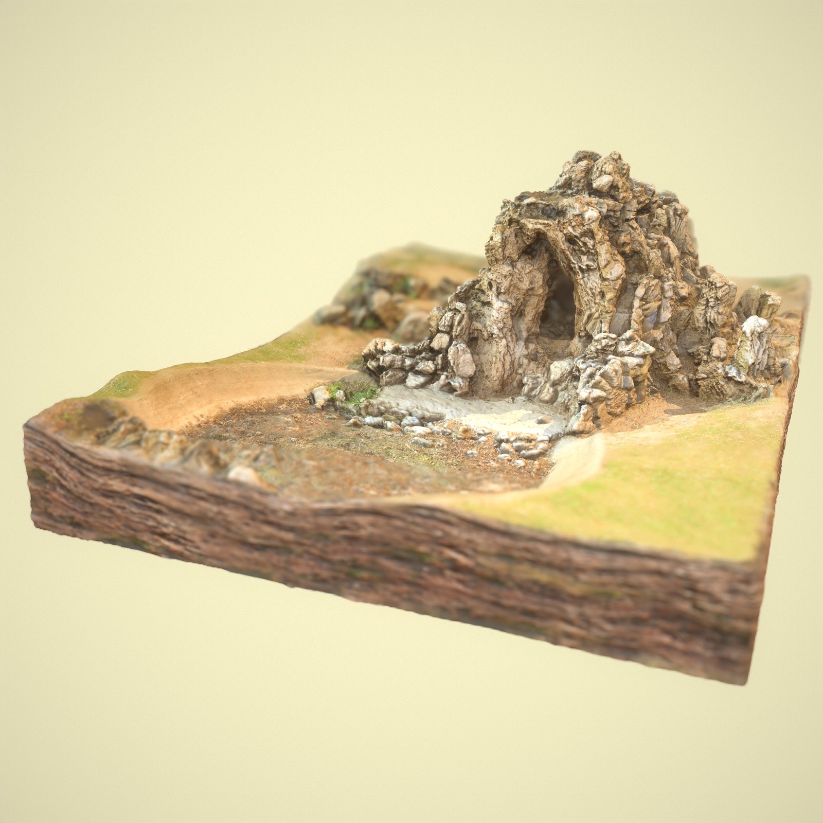 3d cave landscape model