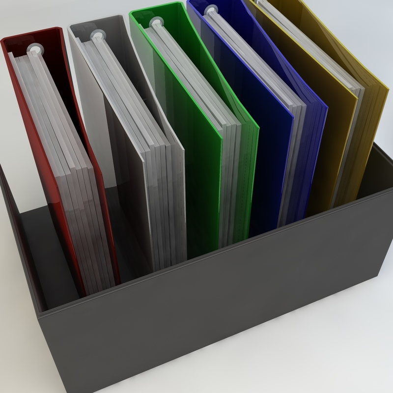 3d office folder model