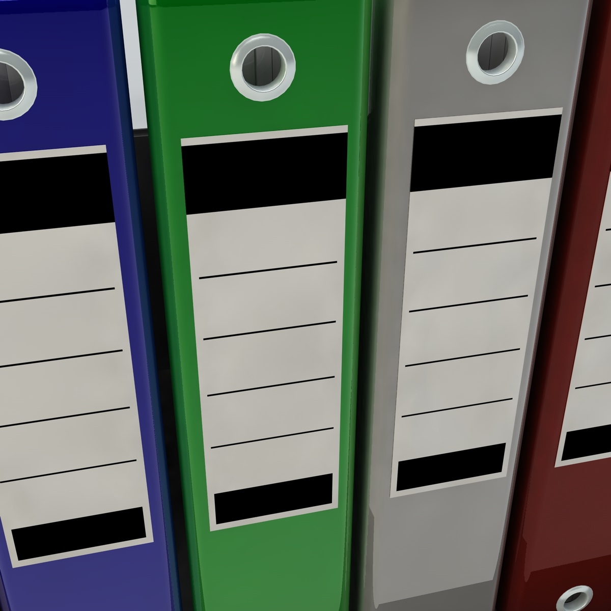 3d office folder model
