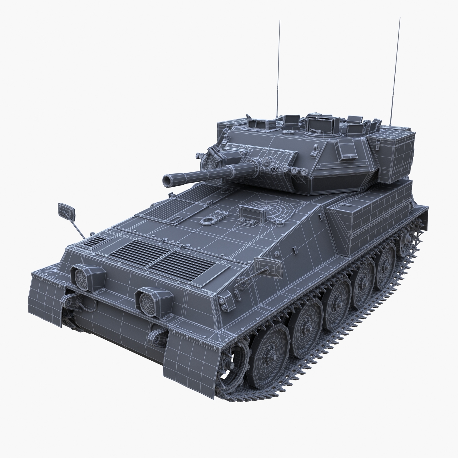 fv101 battle tank rig 3d max