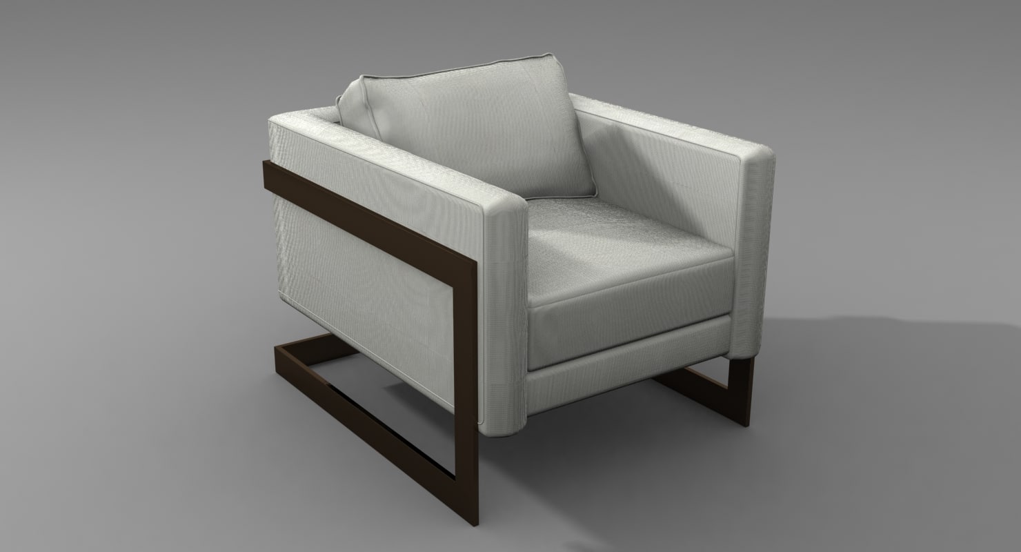 3d modern arm chair model