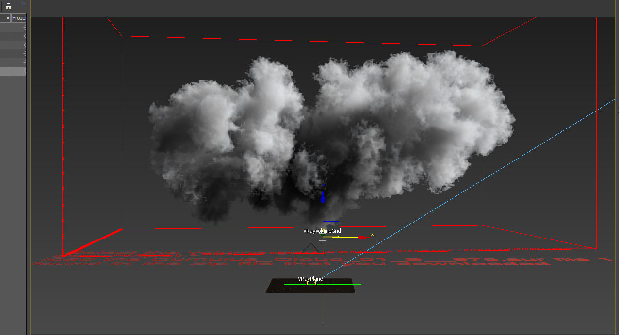 3d model volumetric cloud
