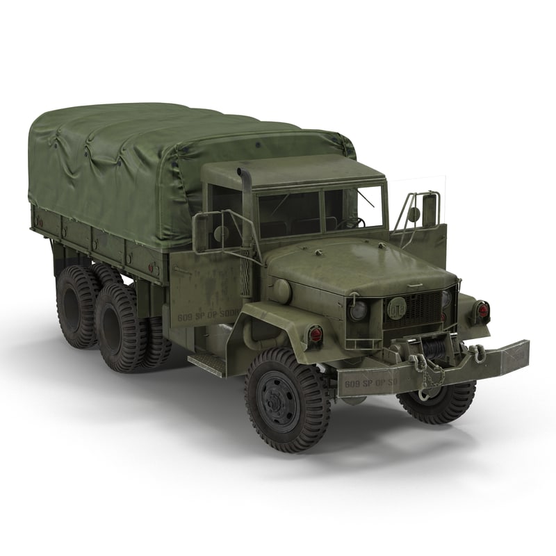 3d military cargo truck m35a2 model