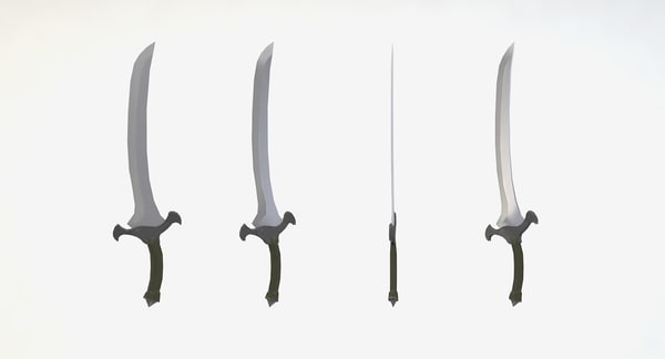 3d model sword