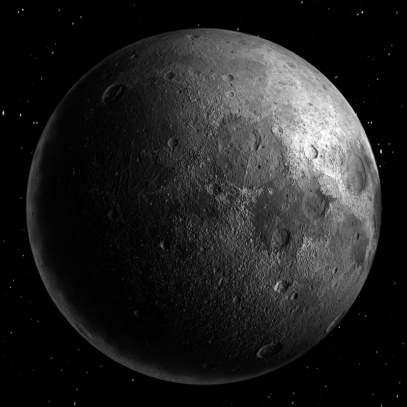 moon nasa stars 3d model