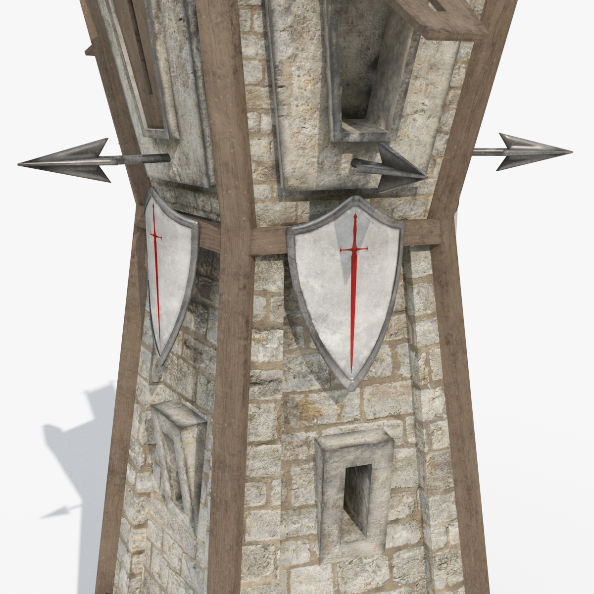medieval tower 3d max