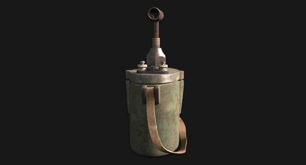 3d pm-2 detonator wwii soldier
