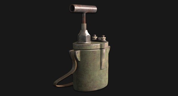 3d pm-2 detonator wwii soldier