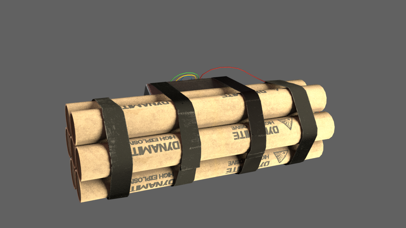 dynamite bomb fbx