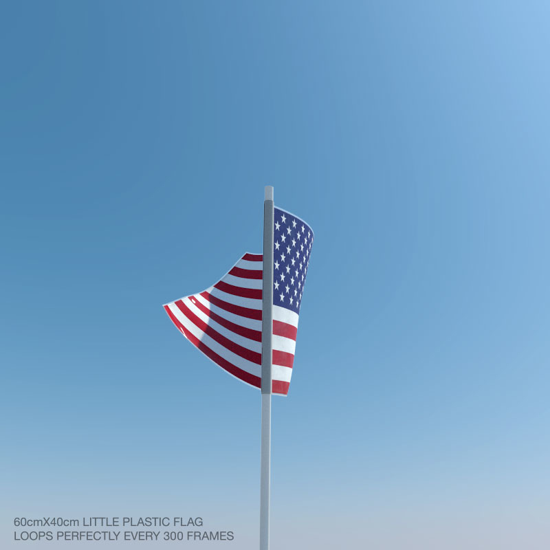 3d waving flag animations