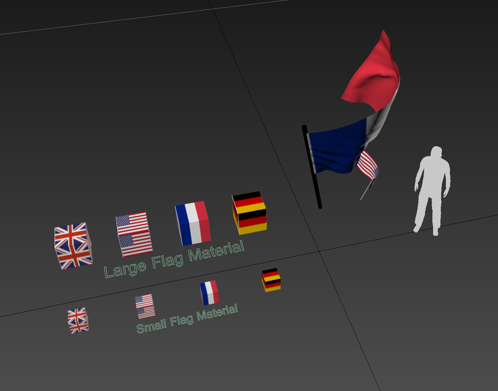 3d waving flag animations