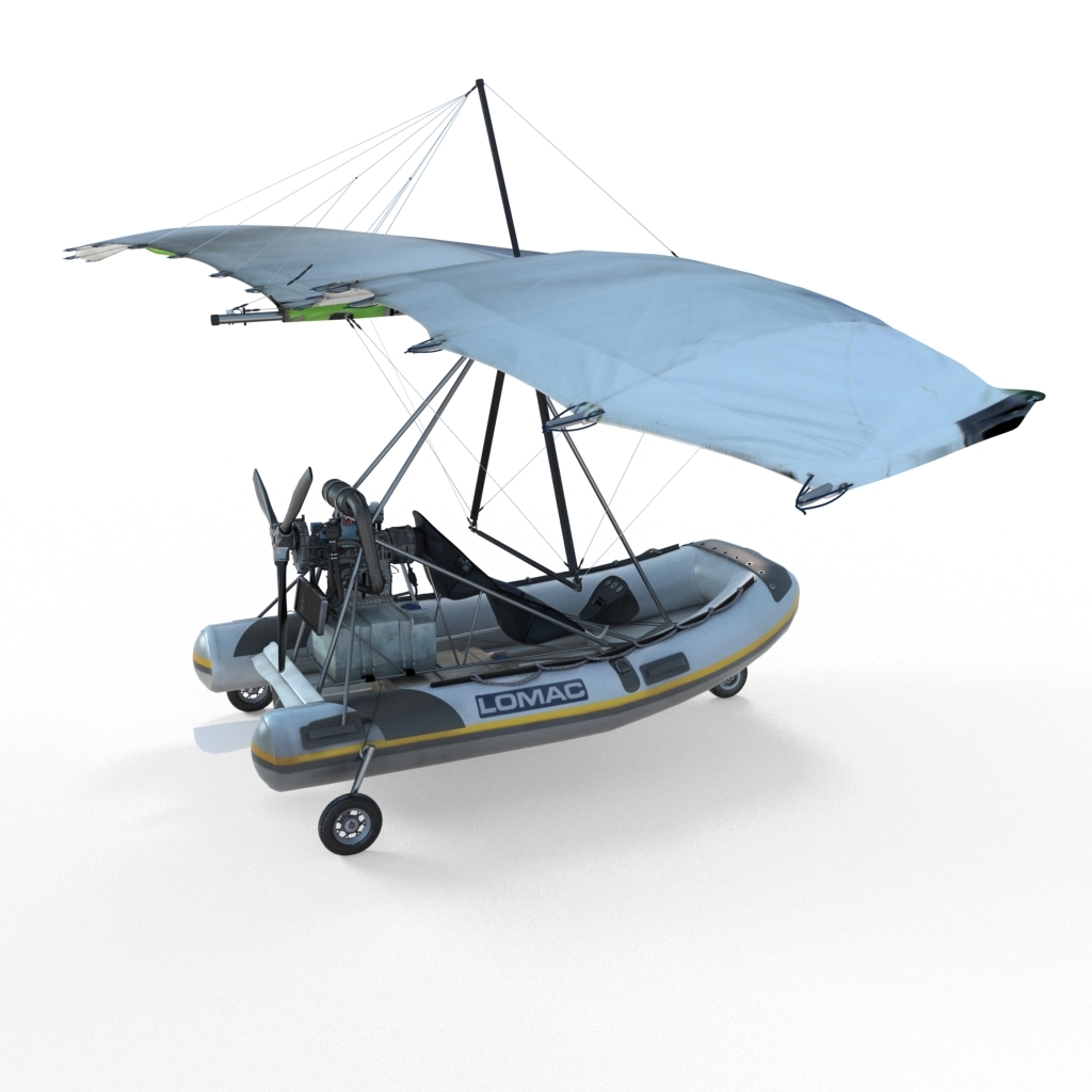 3d polaris flying inflatable boat